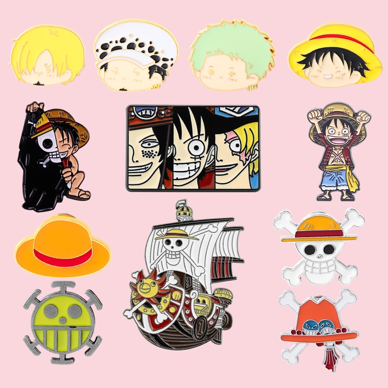 Anime "One Piece" Lapel Pin Backpack Badge Gifts for Friends Clothing ...