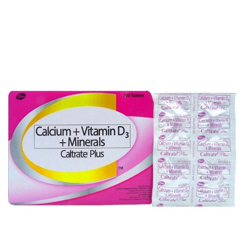 Caltrate Plus (Calcium + Vitamin D1 + Minerals) 4S Tablets | Shopee ...