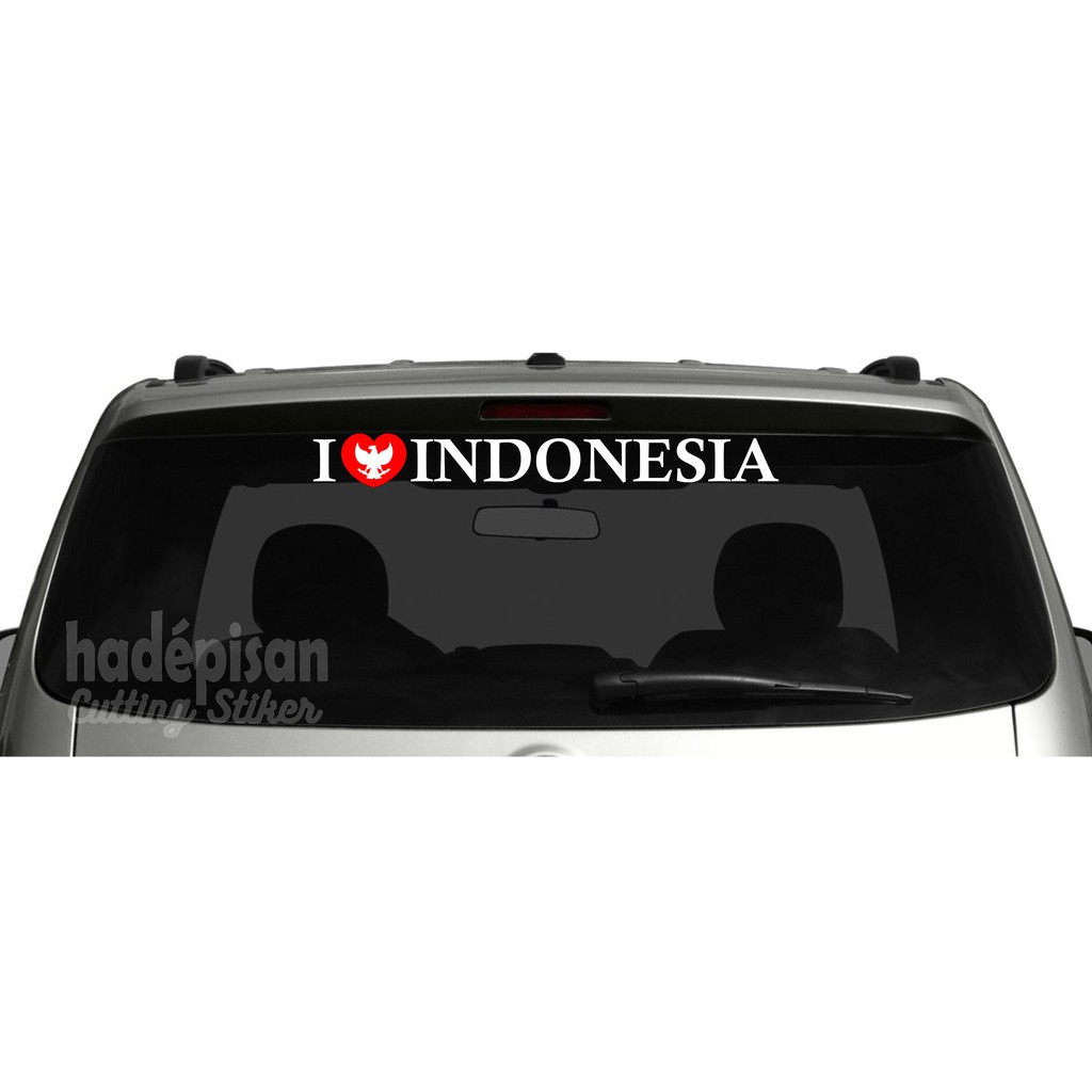 I LOVE INDONESIA Car Window Cutting Sticker Car Sticker | Shopee ...