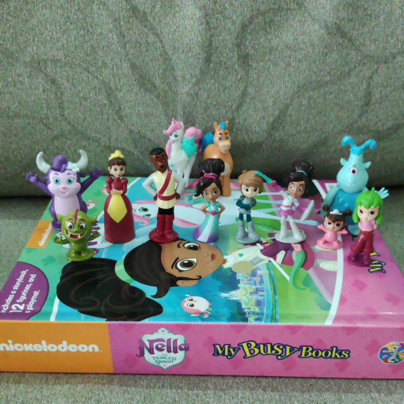 Nickelodeon Nella The Princess Knight My Busy Books with 12 Figurines ...