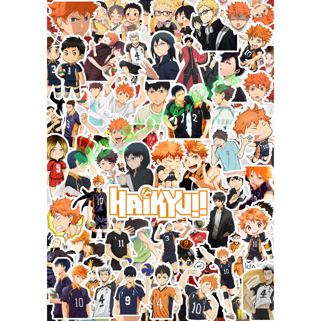 Haikyu Anime!! - 50pcs Volleyball Stickers | Shopee Philippines