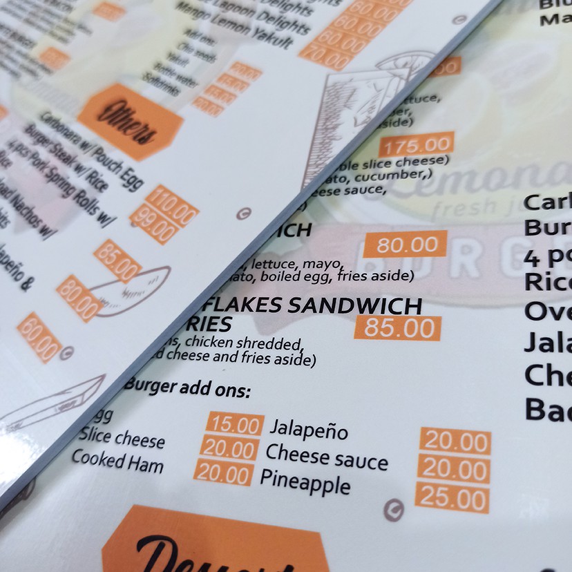 MENU BOARD (Counter Top or Table Top) | Shopee Philippines