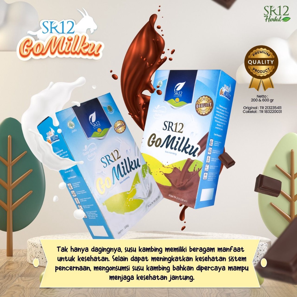 Sr12 Goat Milk Go Milku 200 gram/Goat Milk Go Milku No Odor Safe For ...