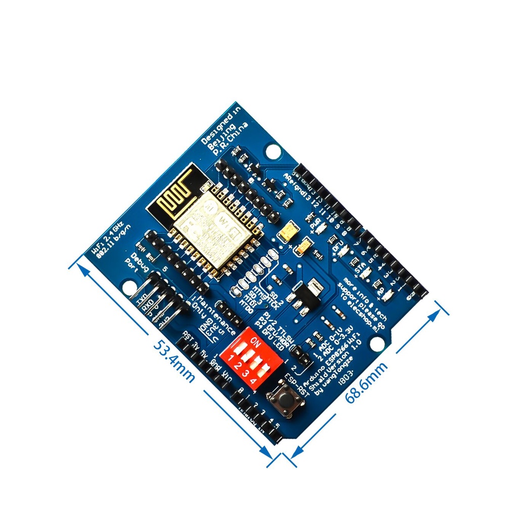 ESP8266 ESP-12 ESP-12E UART Shield Development Board For Arduino Mega UNO R3 Module Mega 3.3V 5V ...