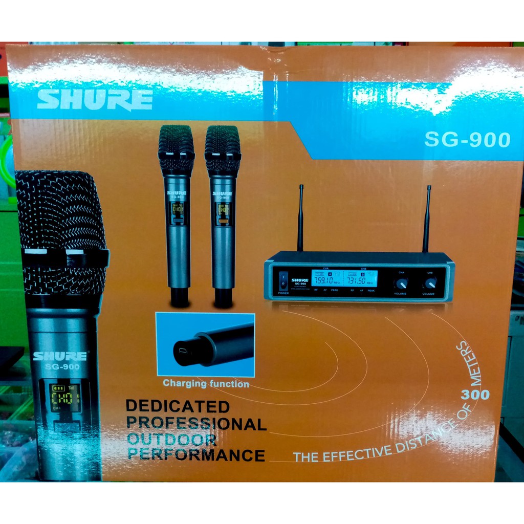 SHURE SG-900 VOCAL SET RECHARGEABLE | Shopee Philippines
