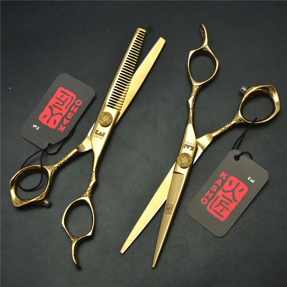 KASHO multi-color high quality 6.0 inch hairdressing scissors JAPAN ...