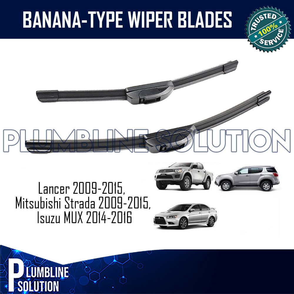 Lancer / Strada / MU-X / MUX / Windshield Wiper Blade Class A+ Rubber ...