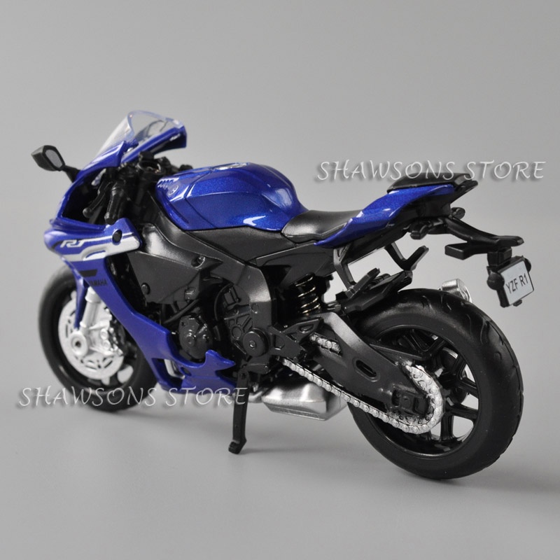 1:18 Scale Diecast Motorcycle Model Toys Yamaha YZF-R1 Sports Bike ...