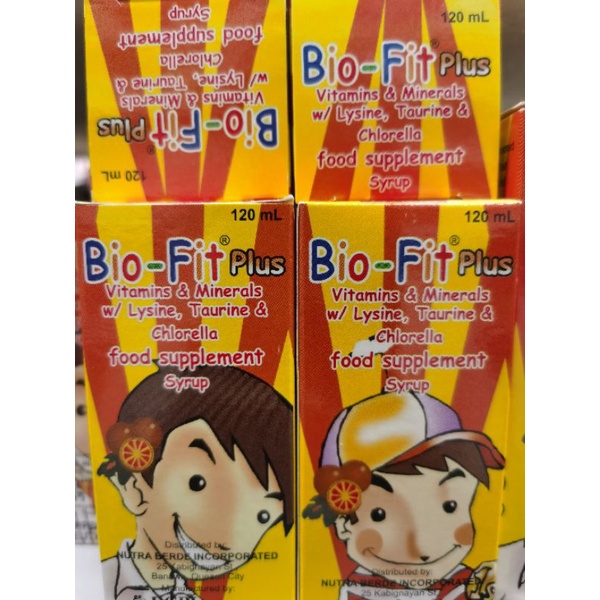 Bio-Fit Plus Syrup for kids With Taurine,CGF and Lysine | Shopee ...