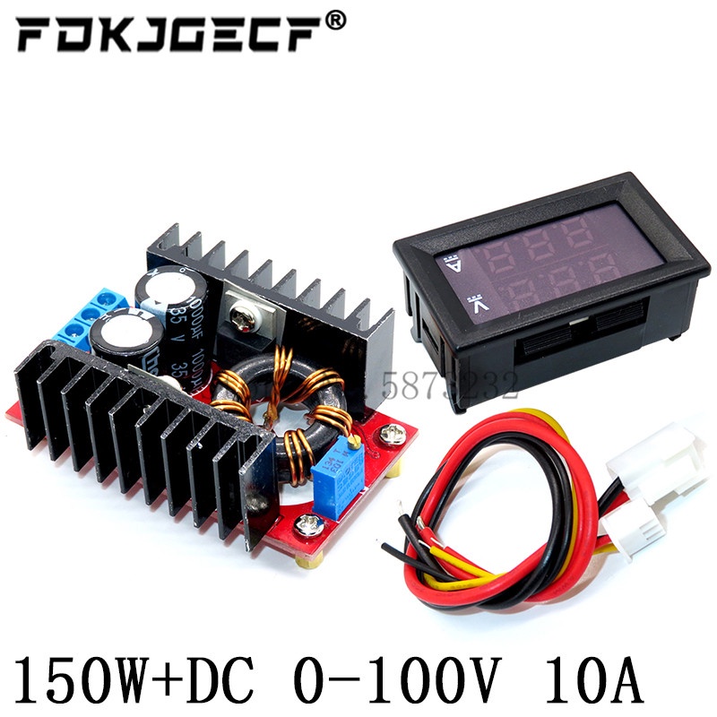 DC DC 150W Boost Converter / 9A 300W Step Down Buck Converter Power module DC 0-100V 10A Digital ...