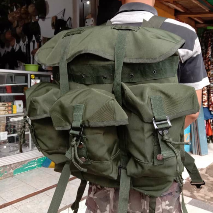 Rpm Backpack Korean Green TNI TNI Combat Backpack | Shopee Philippines