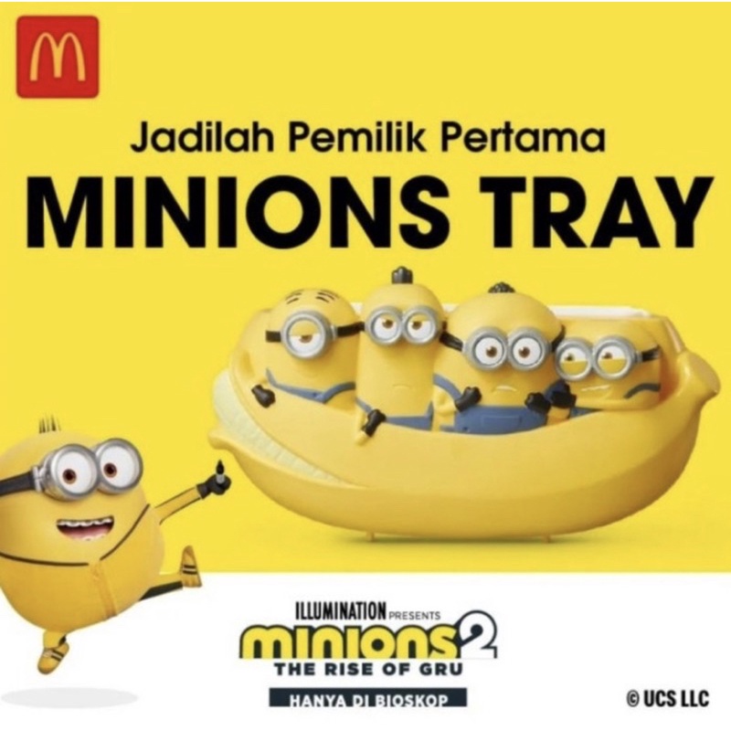 Minions TRAY MCDONALDS LIMITED EDITION MINION TRAY MCD ORIGINAL ...