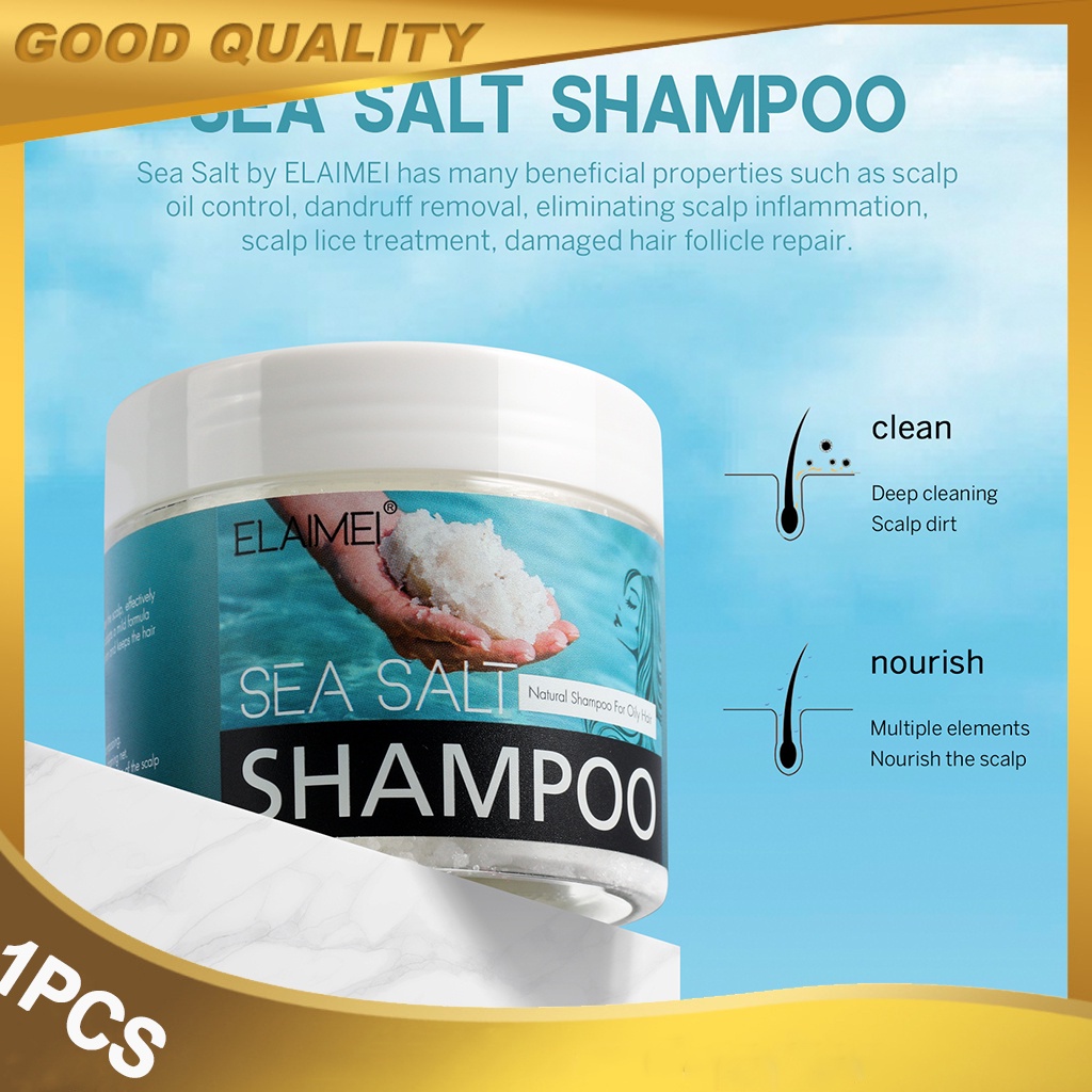 Sea Salt Anti Dandruff Anti Scalp Shampoo Psoriasis Itching Scalp And