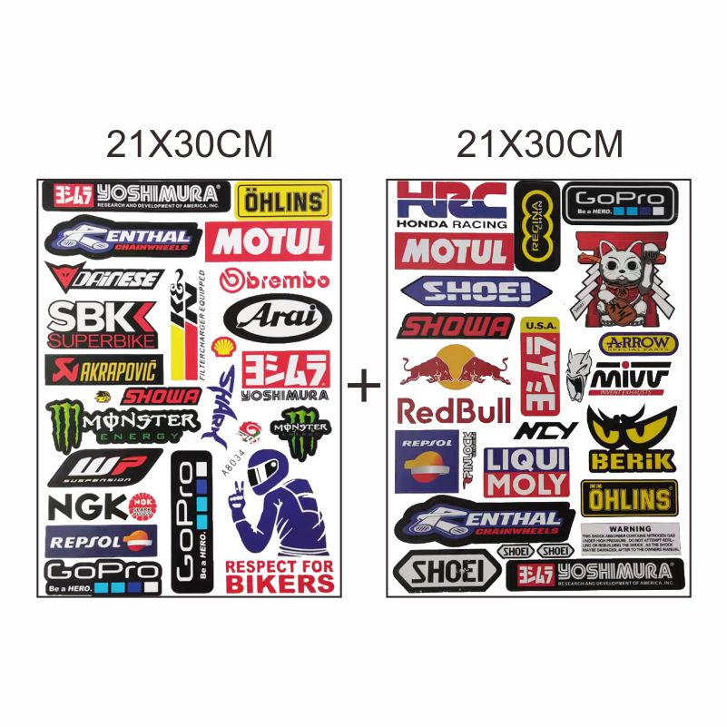MOTUL NGK GoPro sponsor sticker for motor bike scooter motorcycle ...