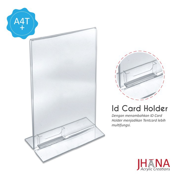 Acrylic Tentcard A4+ID CARD | Shopee Philippines