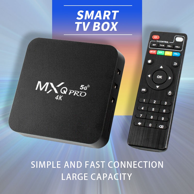 TV Box Android 10.1 4K HD 2.4GHz WIFI Smart Mxq Pro TV Box 4k 5g TV Box ...