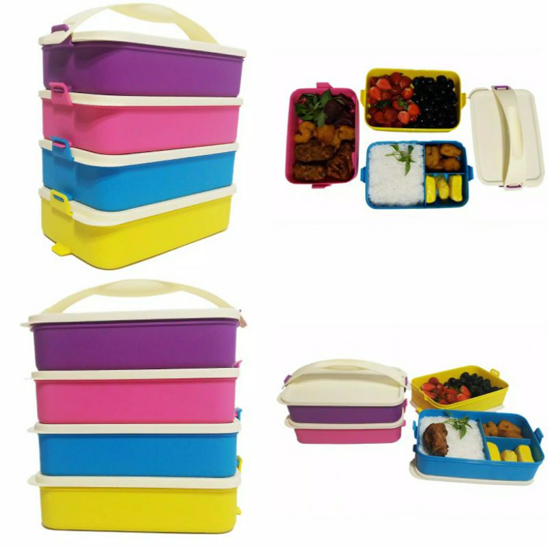 Rantang Lunch Box 4 Layers / Lunch Box 4 layers | Shopee Philippines
