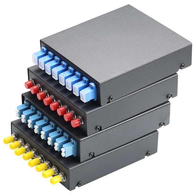8 Port UPC/APC Fiber Patch Panel Desktop Pigtail Optical Fiber Terminal ...