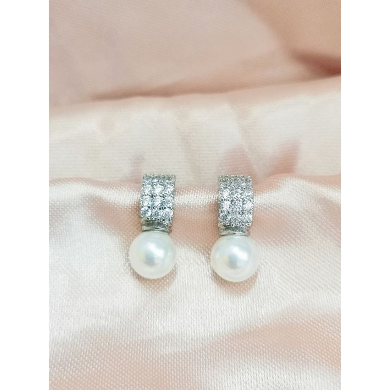 SGI fashion jewelry 18k gold plated rose gold plated pearl style stud ...
