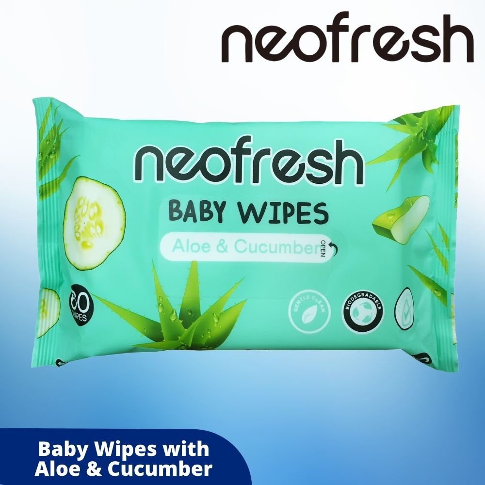 Neofresh Baby Wipes Aloe Cucumber 60's | Shopee Philippines