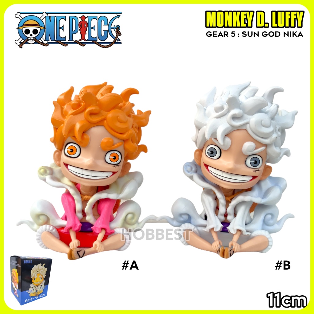 One PIECE Action Figure: MONKEY D LUFFY GEAR 5 SUN GOD NIKA 11cm ...