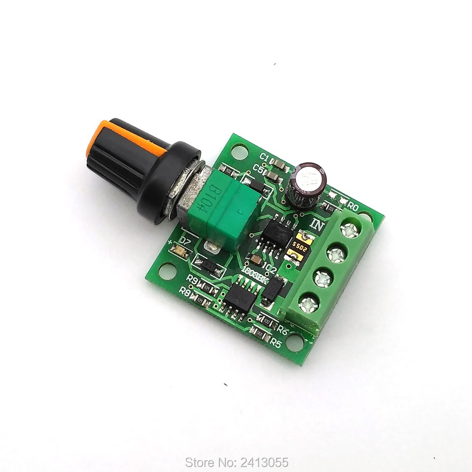 DC New 1.8V 3V 5V 6V 12V 2A Low Voltage Motor Speed Controller PWM ...