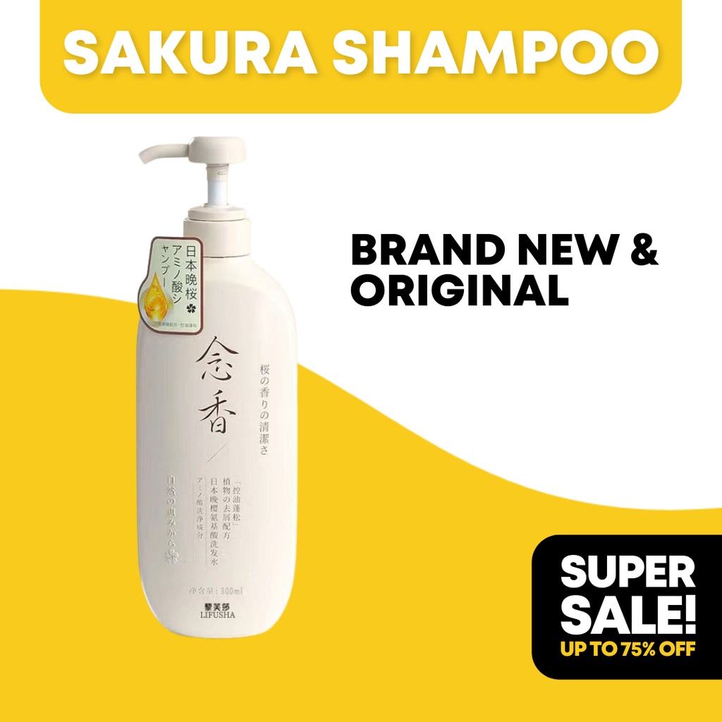 Original and Authentic Sakura Shampoo Japanese Amino Acid Anti-Dandruff ...