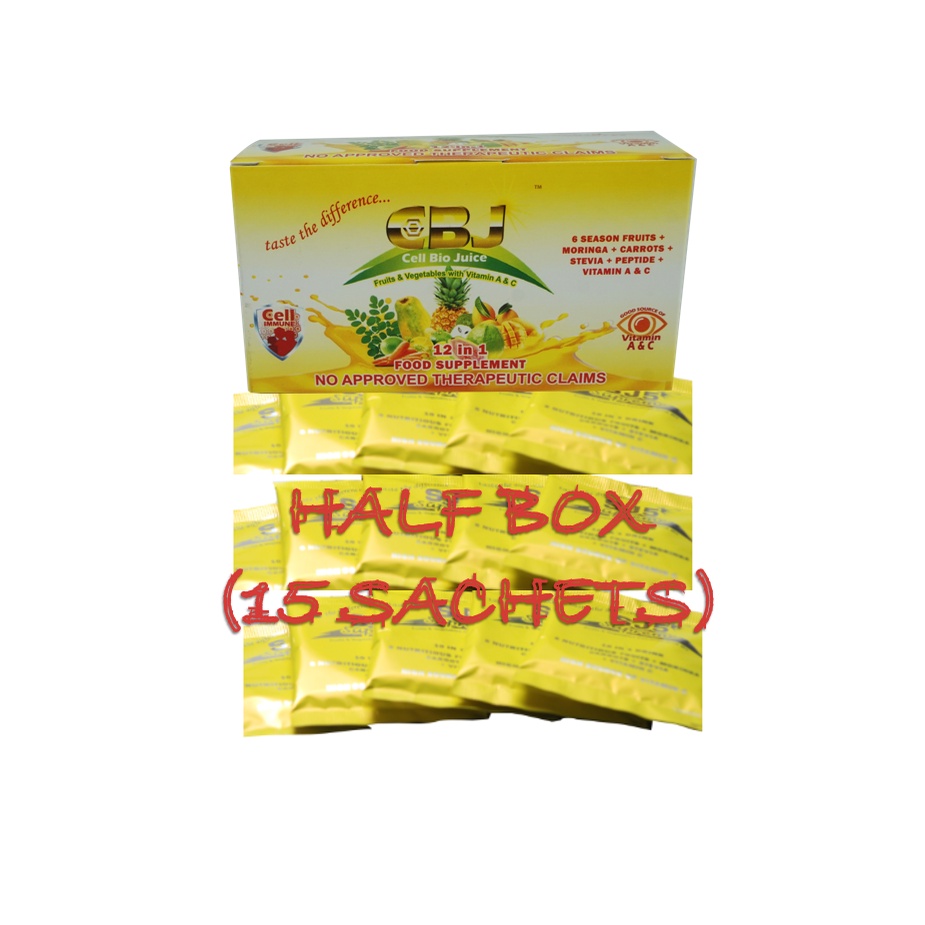 HCI CBJ CELL BIO JUICE (Improved SJ5 Supreme Juice) HALFBOX (15 Sachets ...