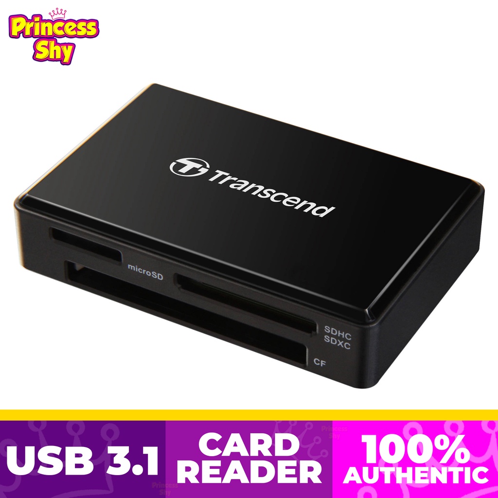 Transcend RDF8 RDF8K2 USB 3.1 Super Speed Multi Card Reader Black ...