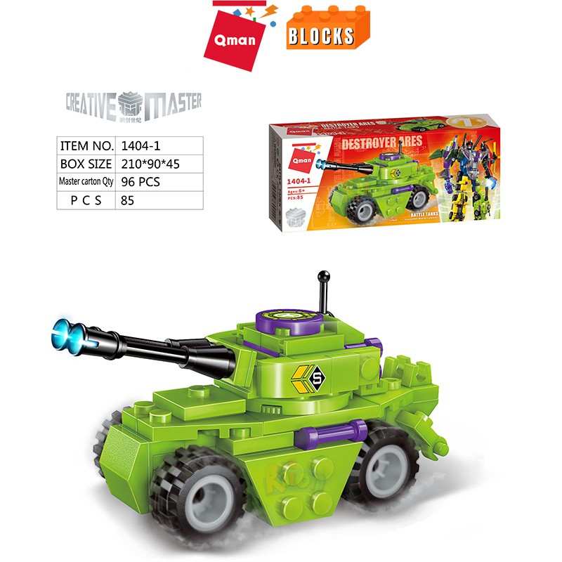Qman Destroyer Ares Collection Building Blocks (17413) Raion Bricks ...