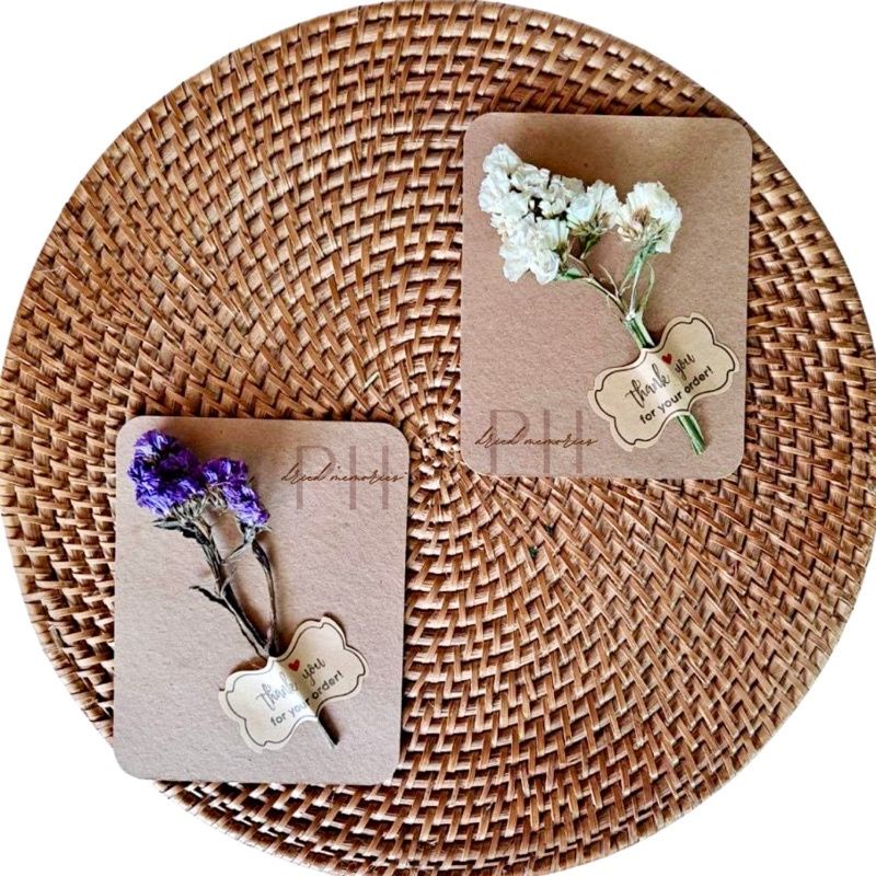 Dried Preserved Statice in Card Dried Flowers Gift Wedding Party Home ...