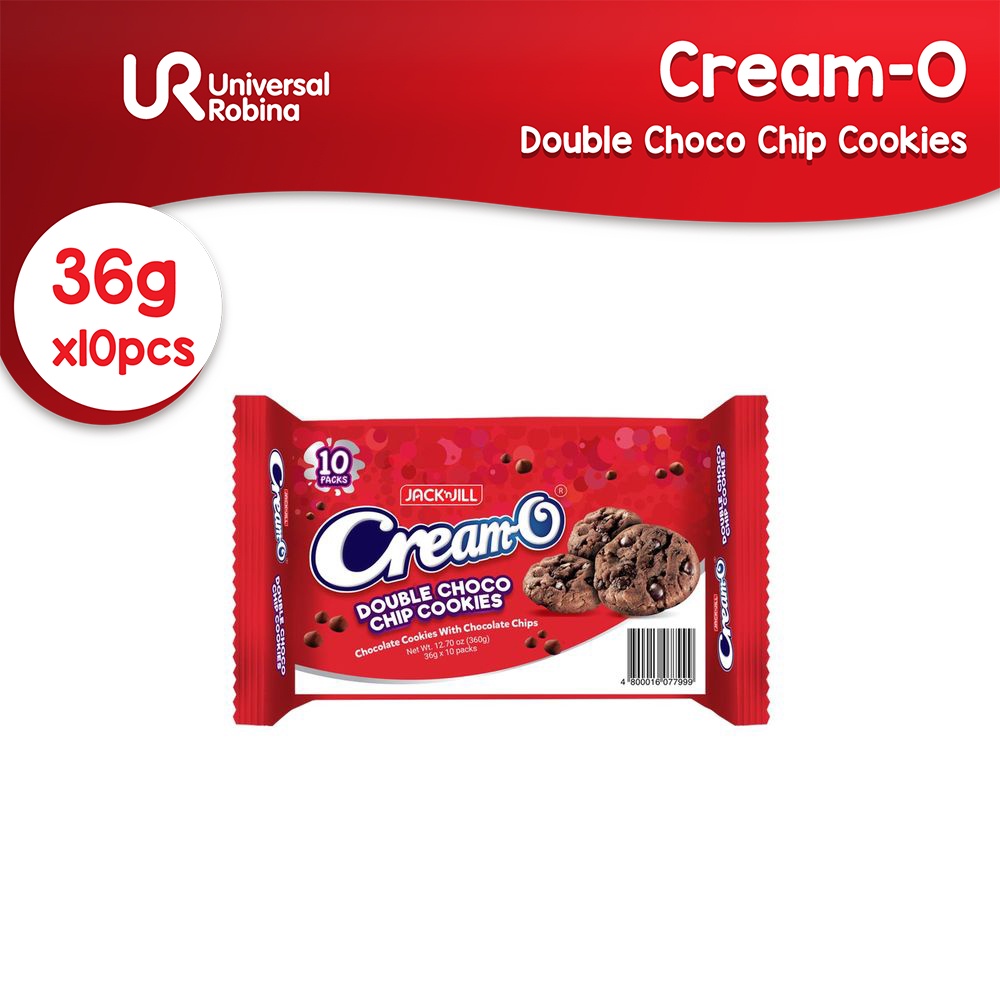Cream-O Double Choco Chip Cookies (36g x 10) | Shopee Philippines