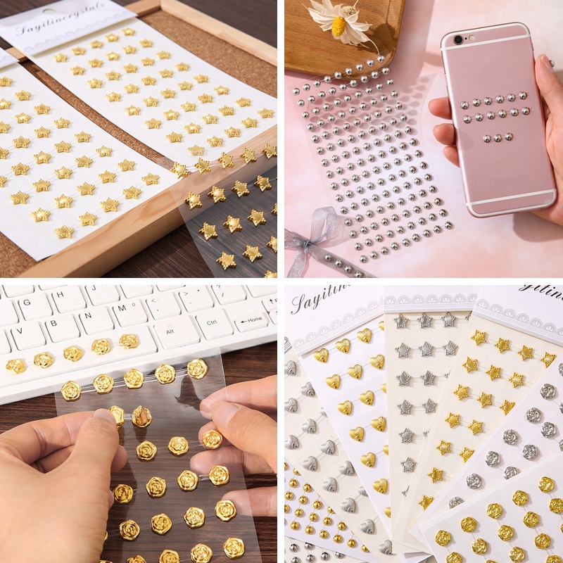 Acrylic Handmade Stickers Girls Mobile Phone Decoration Stickers ...
