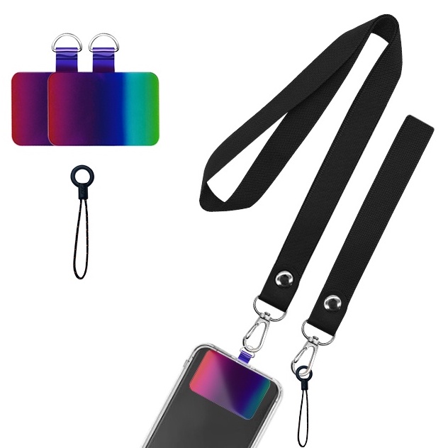 Cell Phone Lanyard Long & Short Neck Strap With 2 Pieces Mobile Phone ...
