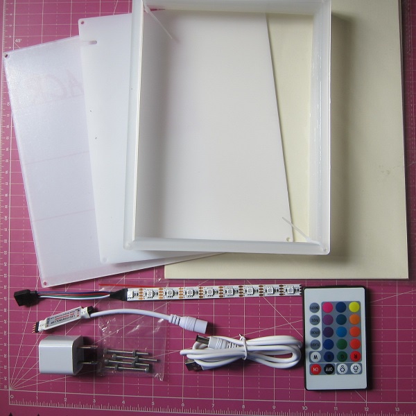 Make your own Paper Craft 3D Night Light Shadow Box Artwork Frame ...