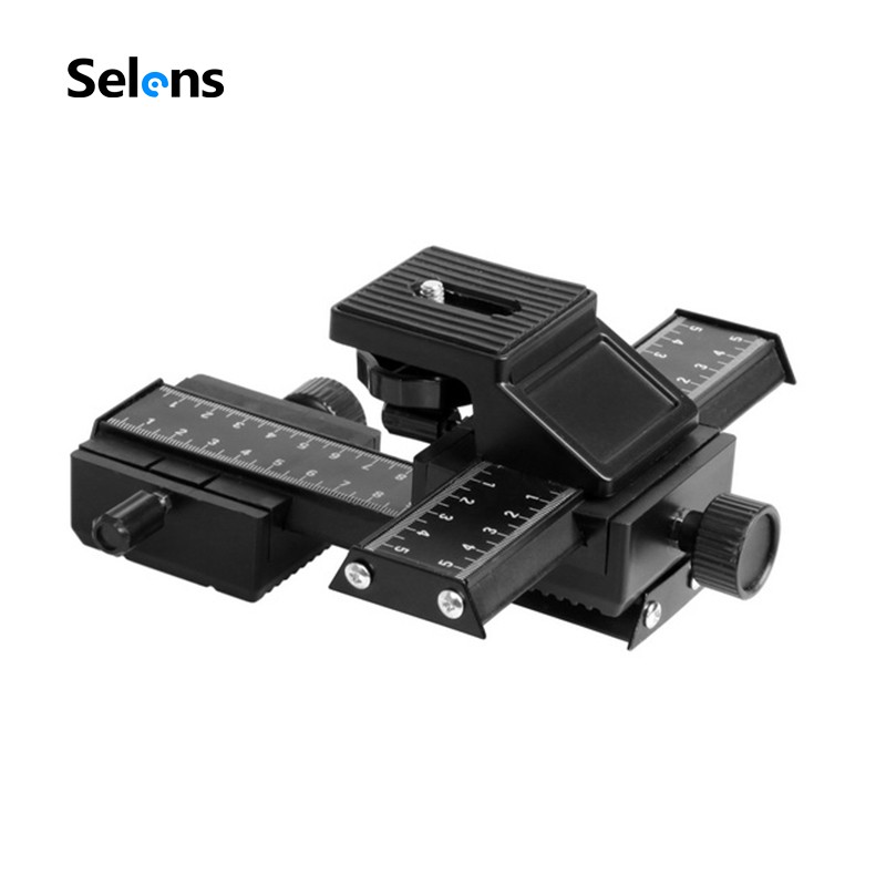 Selens 4 Way Macro Sliding Focusing Rail Slider Bracket | Shopee ...