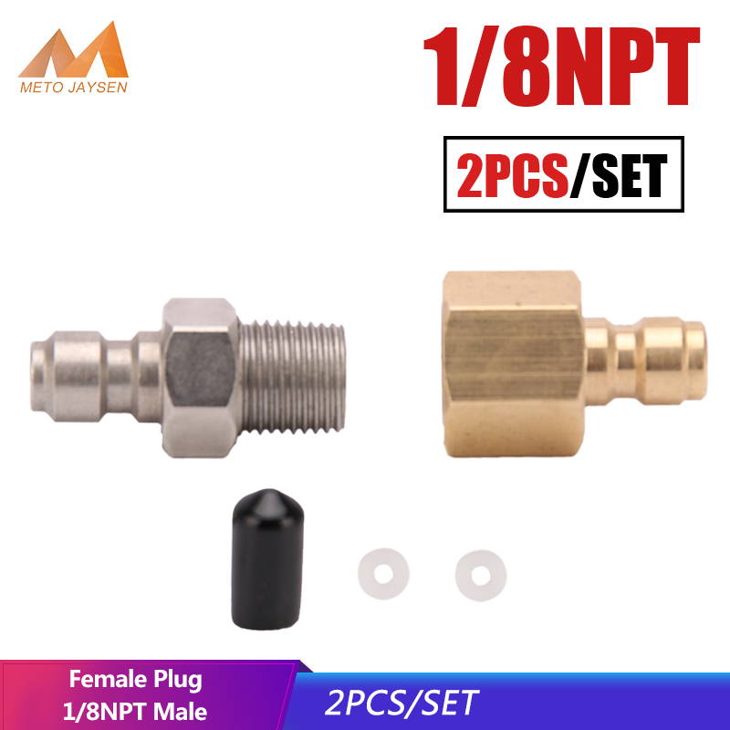 2pcs/set 1/8BSPP 1/8NPT M10x1 Quick Plug 8mm Filling Head Quick Connect ...