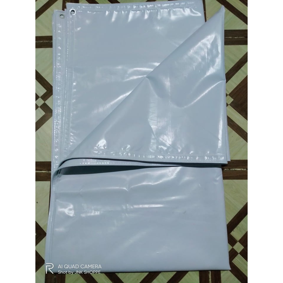 6FT x 6FT - 6FT x 18FT WHITE MARUYAMA PVC COATED S400 TRAPAL LONA/TOLDA ...