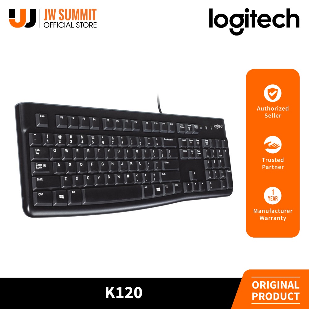 Logitech K120 Spill-Resistant Plug-and-Play 10-Key Number Pad USB Wired ...
