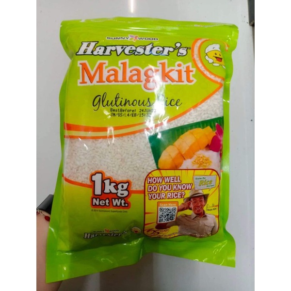 1Kg Harvester's Malagkit Glutinous Rice for native dishes like biko ...
