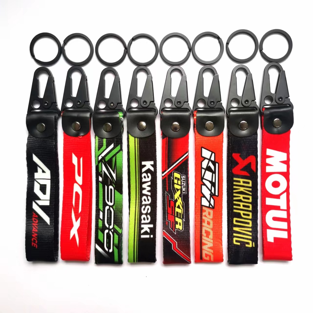 Honda ADV PCX MOTUL JDM AKRAPOVIC Motorcycle Car Keychain Anti lost Key ...