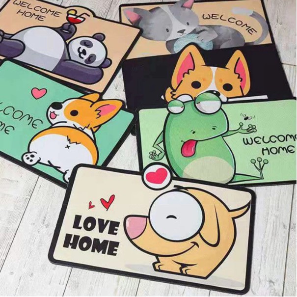 Cartoon Welcome Entrance Doormats Carpets Rugs For Home Bath Living ...