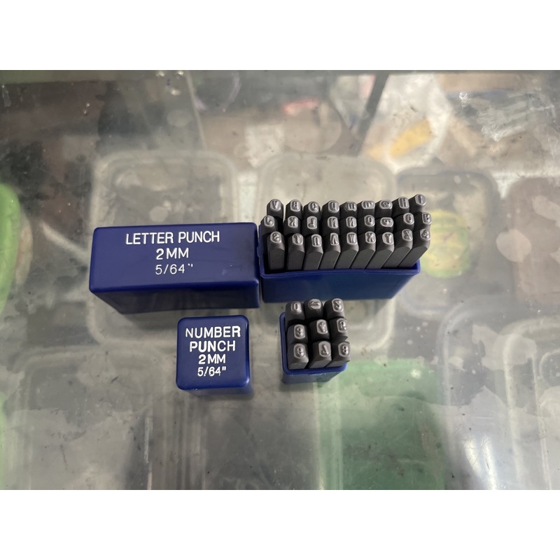 9pcs Number punch/27pcs Letter punch set Heavy Duty 2mm(5/64") for ...