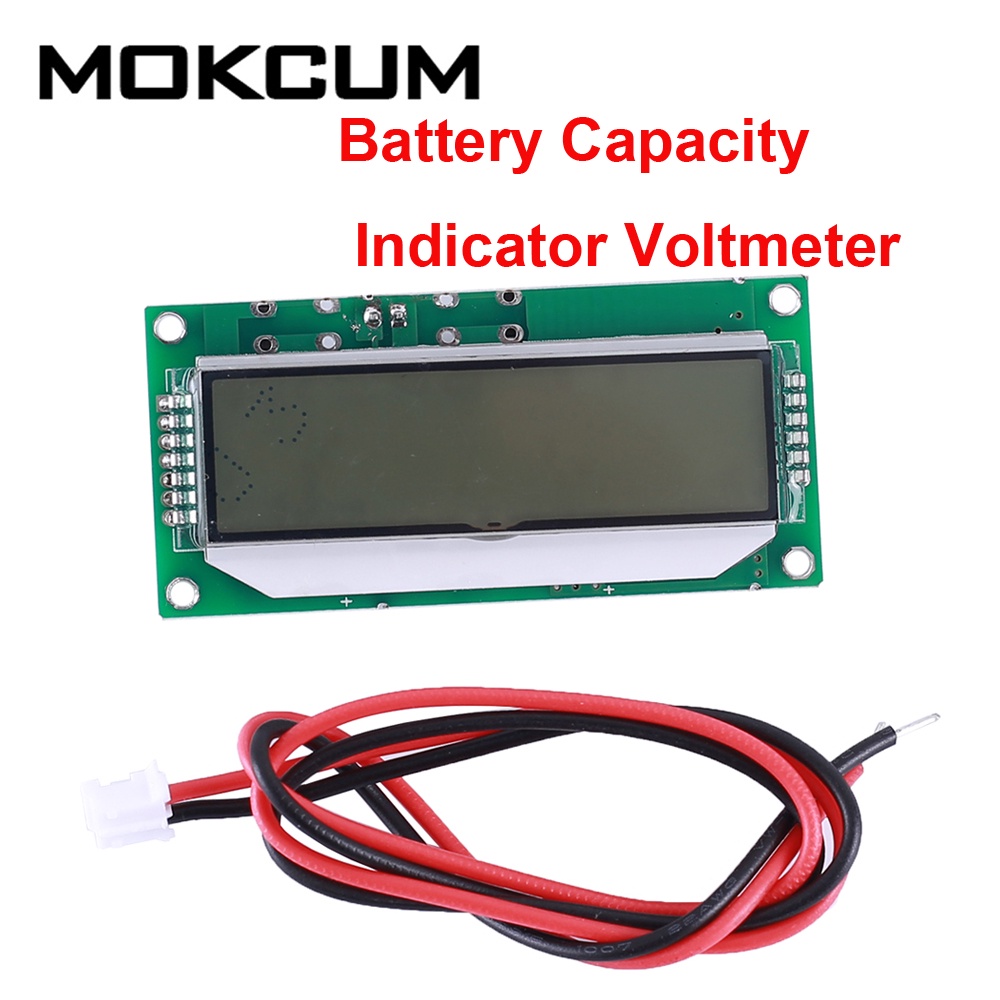 Battery Capacity Indicator Voltmeter Percentage Power Monitor For 12V ...