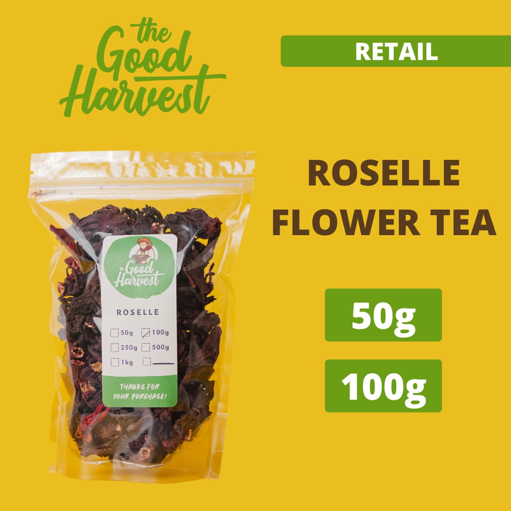 Dried Hibiscus Roselle Calyx Flower Tea Tisane - RETAIL | Shopee Philippines