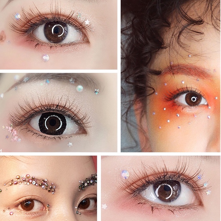 COD Rhinestone Pearl Sticker Eyebrow Face Sticker Diamond Makeup Face ...