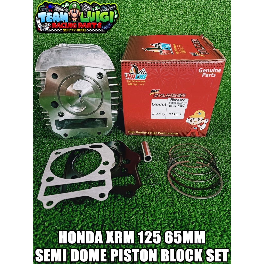 HACHI HONDA XRM 125 65MM SEMI DOME PISTON BLOCK SET | Shopee Philippines