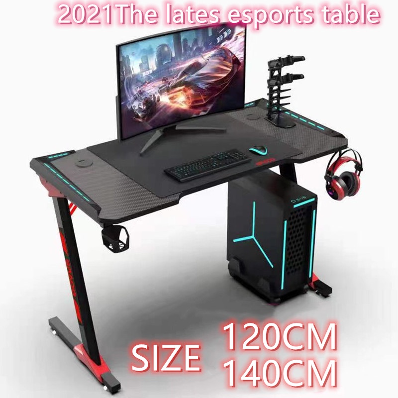 Professional Z R type Ergonomic Gaming Desk E-sports Computer Table PC ...