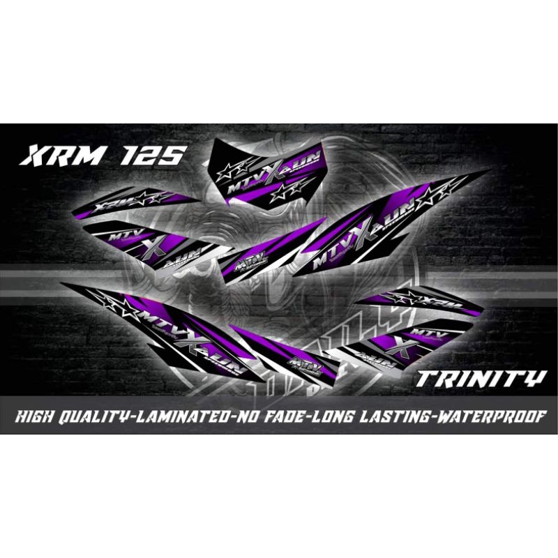 HONDA XRM 125 TRINITY MTV X AUN DECAL DESIGN | Shopee Philippines