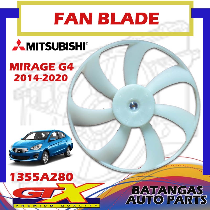 FAN BLADE MITSUBISHI MIRAGE G4 2014-2020 GTX PN: 1355A280 | Shopee ...